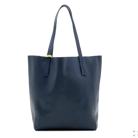 J. Crew | Bags | Nwt J Crew Navy Leather The Carryall Tote Bag With ...